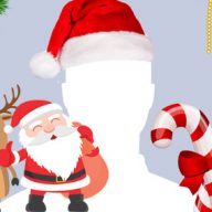Merry Christmas Profile Picture Frame - Profile Picture Frames for Facebook