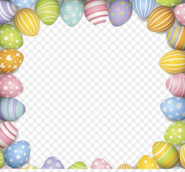 Happy Easter Frame - Bunny Eggs Easter Spring Profile Picture Frames ...
