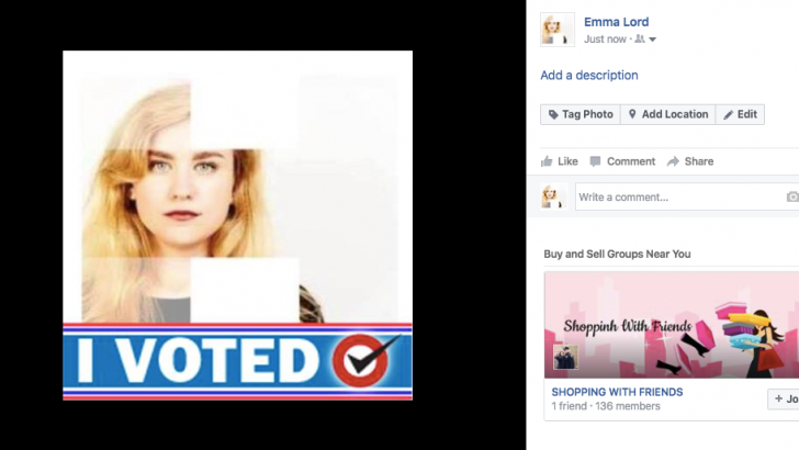 Add I Voted Election Frame - Votes Facebook Profile Picture Frames ...