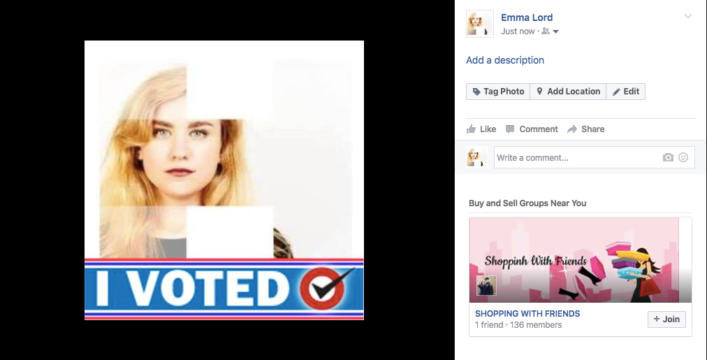 I Voted - I'm Voting Facebook Profile Picture Frame FB Photo Frame ...
