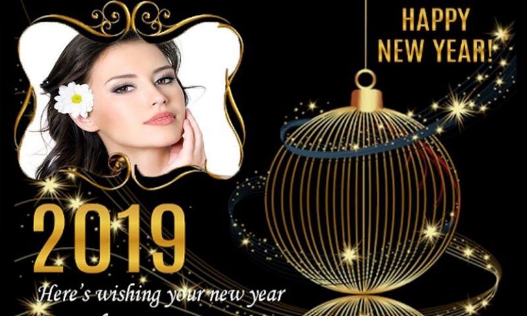 Add happy New Year 2019 Picture Profile Photo pics Facebook fb frames ...