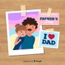 Happy Fathers Day Miss You dad in Heaven Profile Picture frames for ...