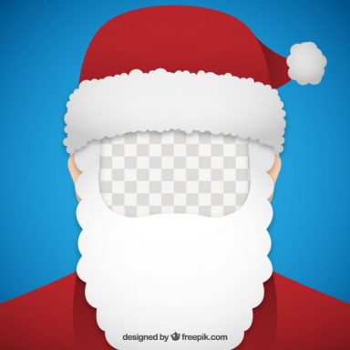 Santa Claus Profile Picture Frame - Santa Photo Frame Overlay Filter ...