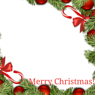 Round Merry Christmas Frame for Profile Picture - Profile Picture ...