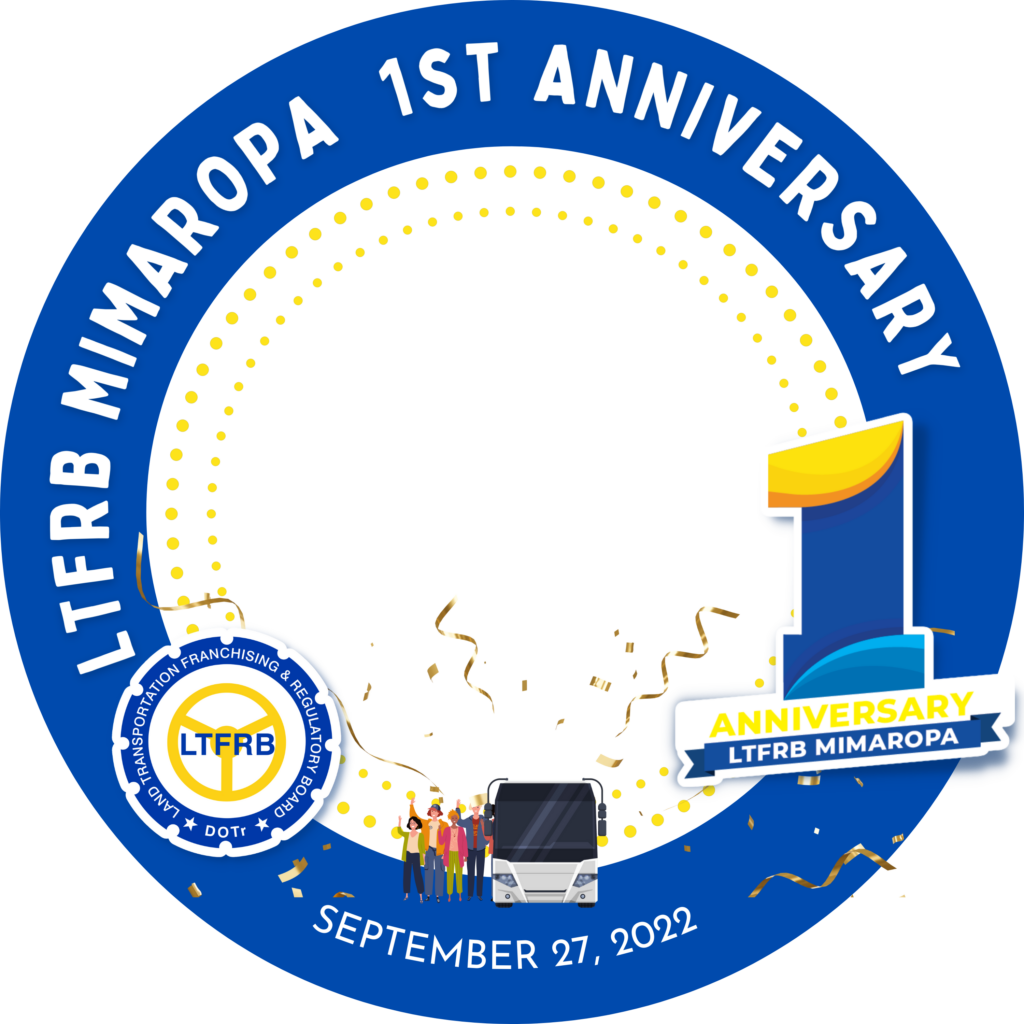 LTFRB MIMAROPA 1st Anniv - Profile Picture Frames for Facebook